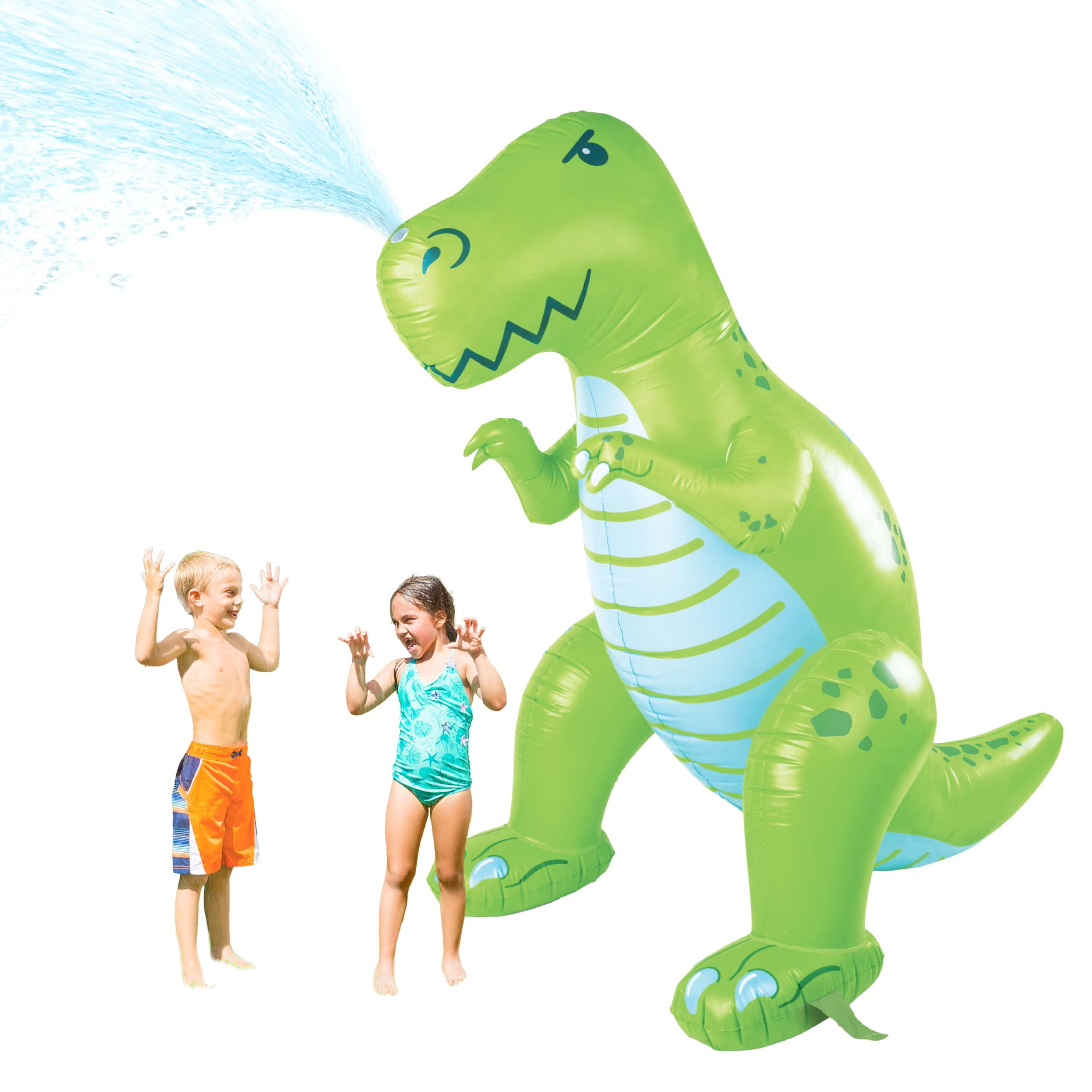 BigMouth Inc. Giant Inflatable Dinosaur Sprinkler, Fun Summer Backyard ...