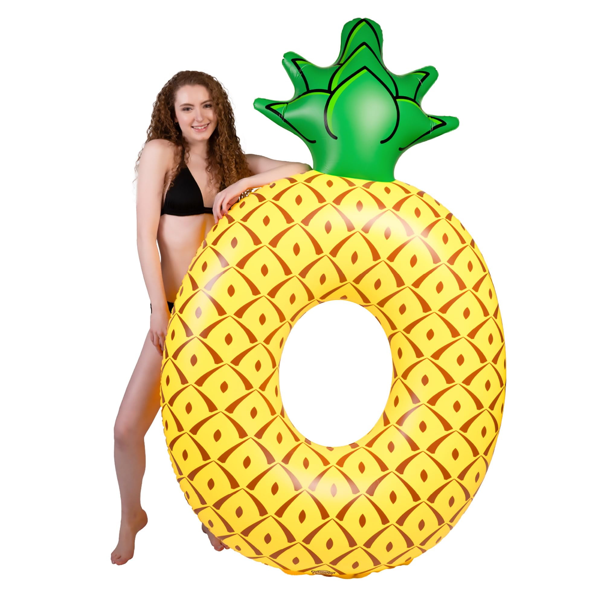 BigMouth Inc Giant Pineapple PooI FIoat, Fun InfIatable Fruit Floatie, Vinyl Summer Ring Tube ...