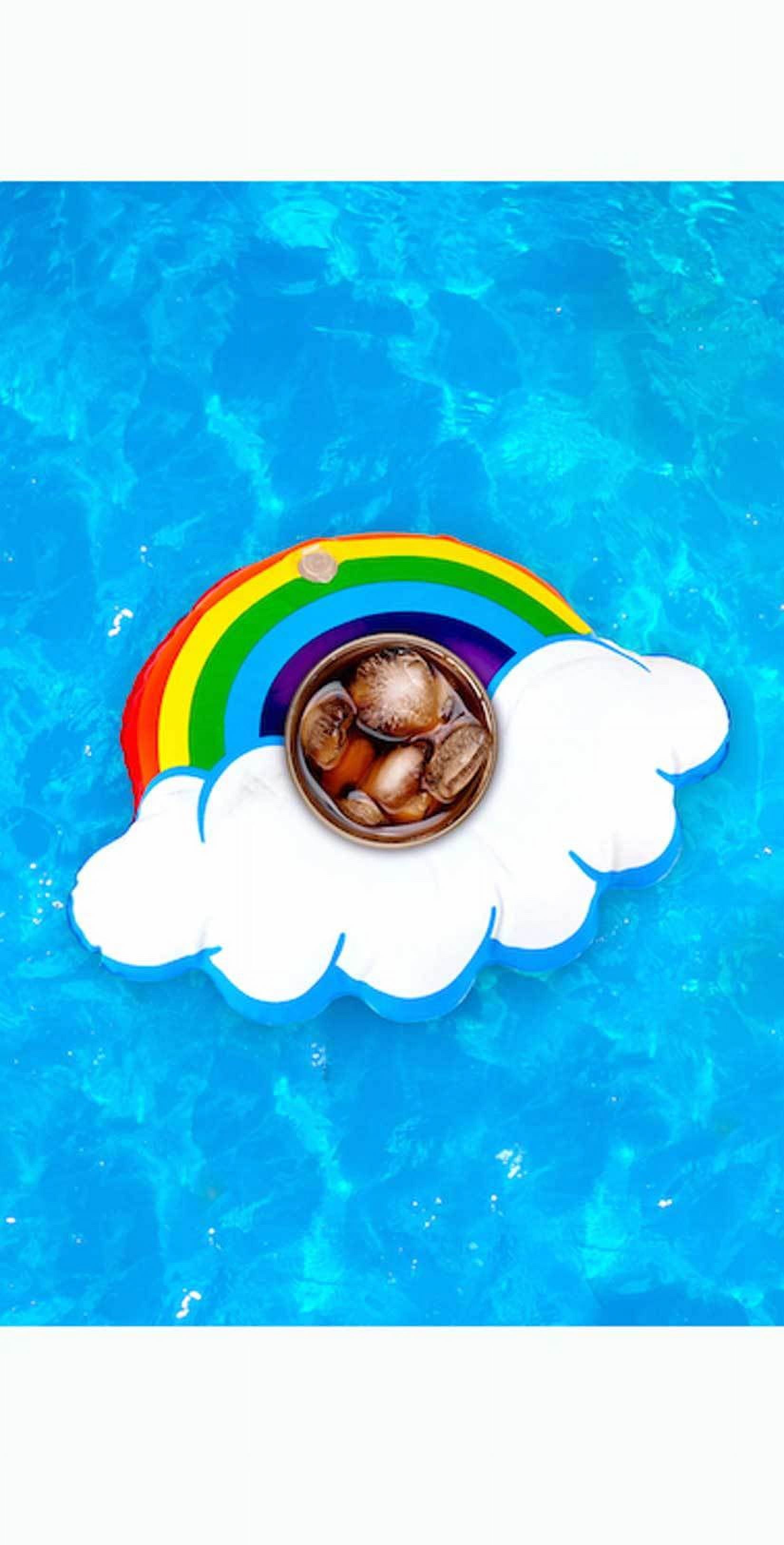BigMouth Inc. Inflatable Happy Rainbow Drink Float, 3-pack, Great for ...
