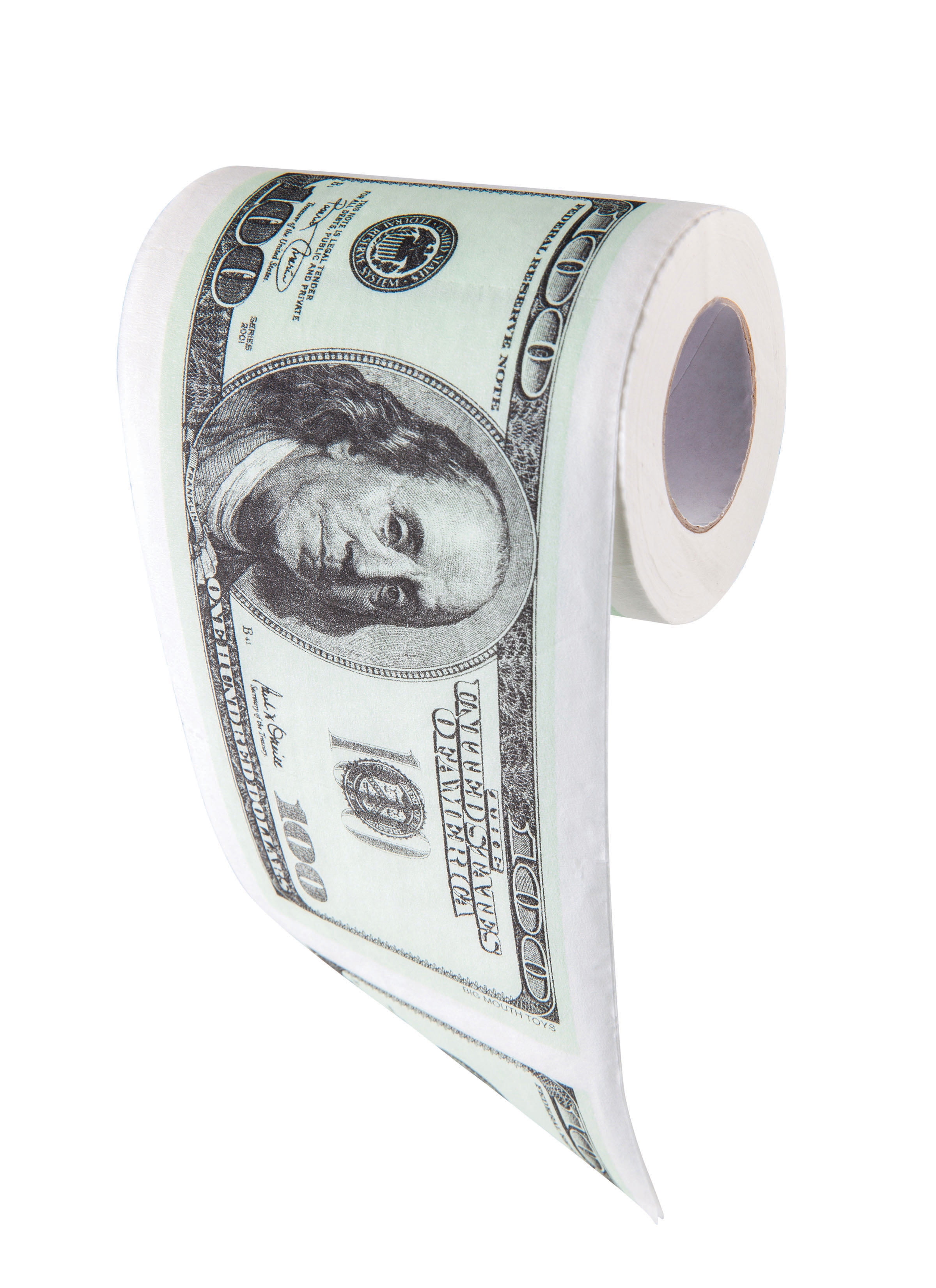 BigMouth Inc Money Toilet Paper - Novelty Toilet Paper, Hilarious Gag ...