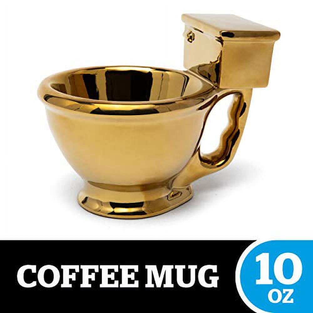 BigMouth Toilet Mug, Hilarious Coffee Mug, Holds 10 Oz of Coffee, Tea ...