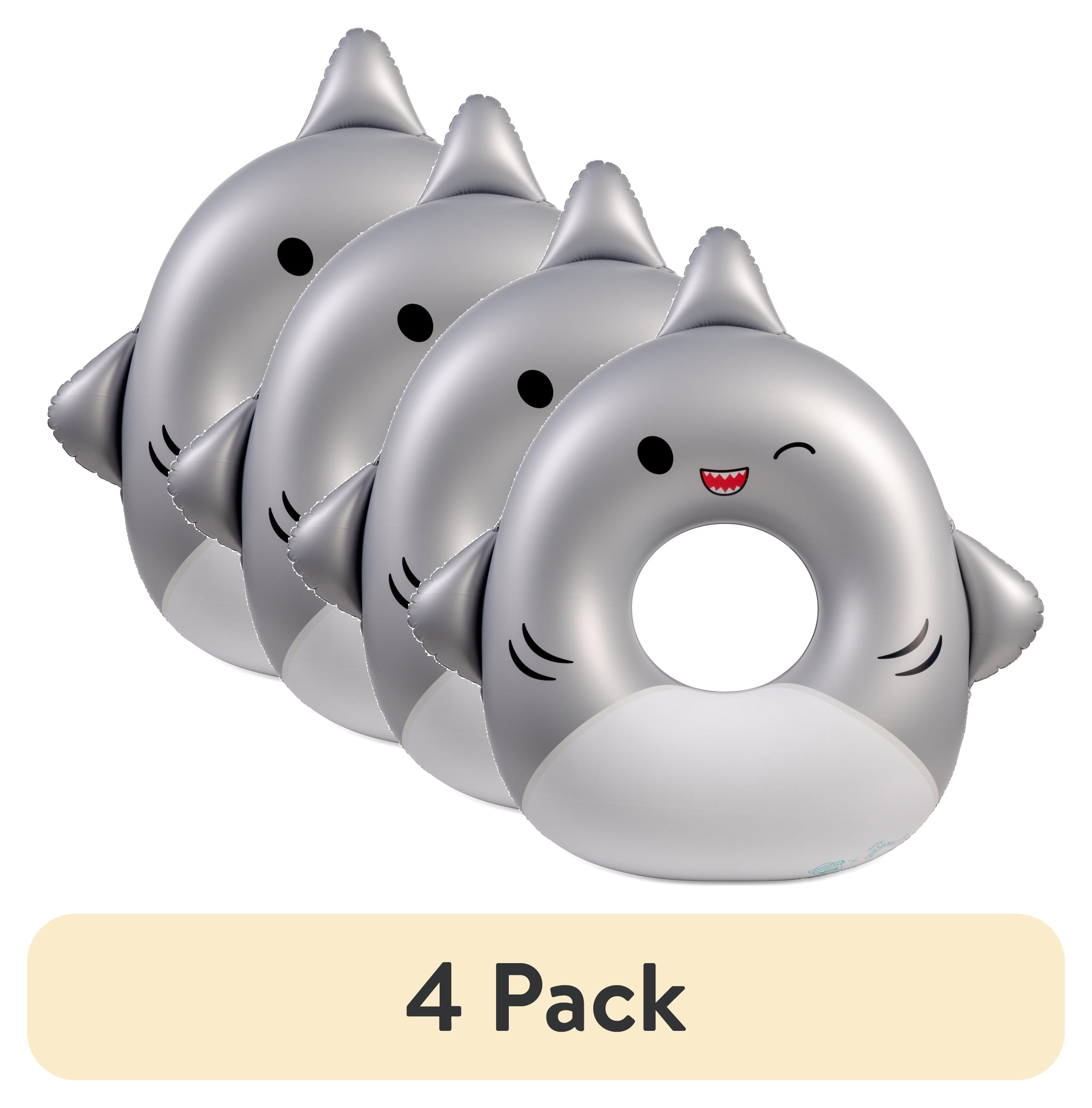 (4 pack) BigMouth X Squishmallows Gordon the Shark Pool Float, Children ...