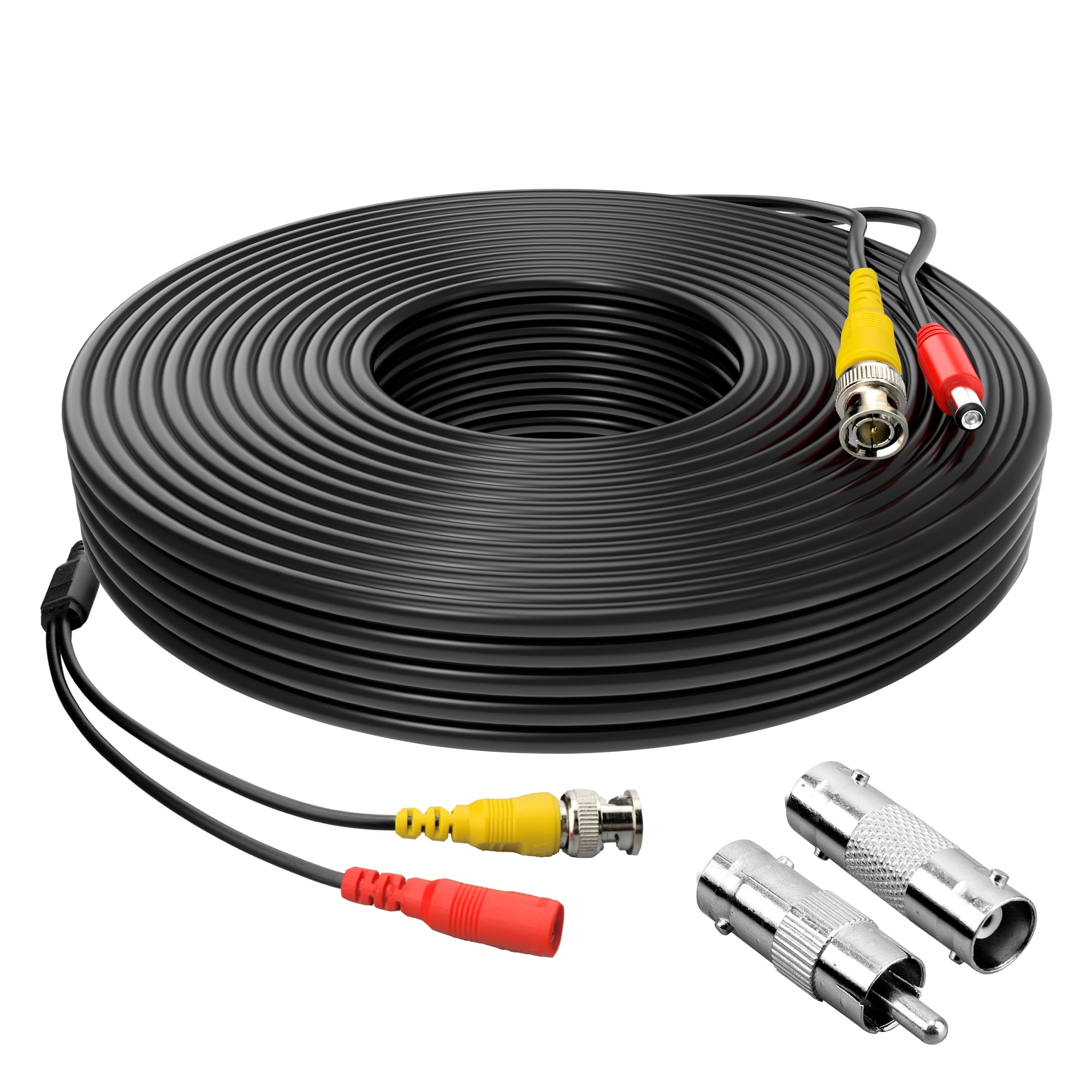 BigNewPowered 50Feet BNC Video Power Cable Pre-Made All-in-One Camera ...