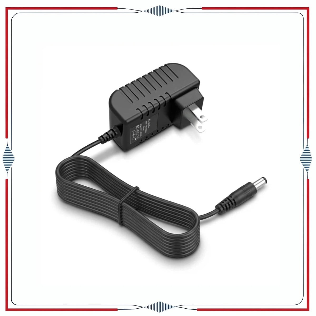 BigNewPowered Negative Center Pin 5.5mm*2.5mm 12V 2A AC-DC Adapter ...