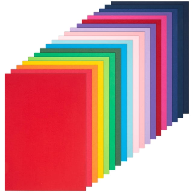 BigOtters 30 Sheets Colored TSF6 Cardstock, 15 Colors Construction ...