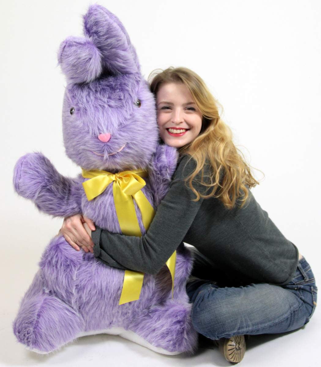 BigPlush Giant Stuffed Purple Rabbit, 42-Inch Soft Plush Toy - Walmart.com