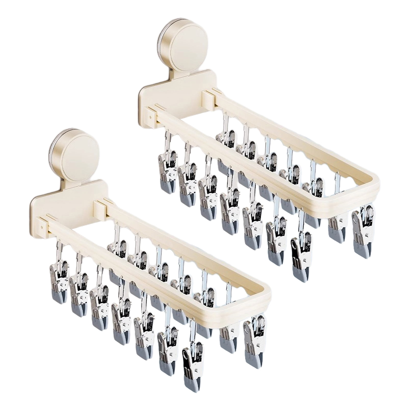 BigTiny 1/2/3Pcs Suction Cup Drying Rack Socks Hangers Strong Load ...