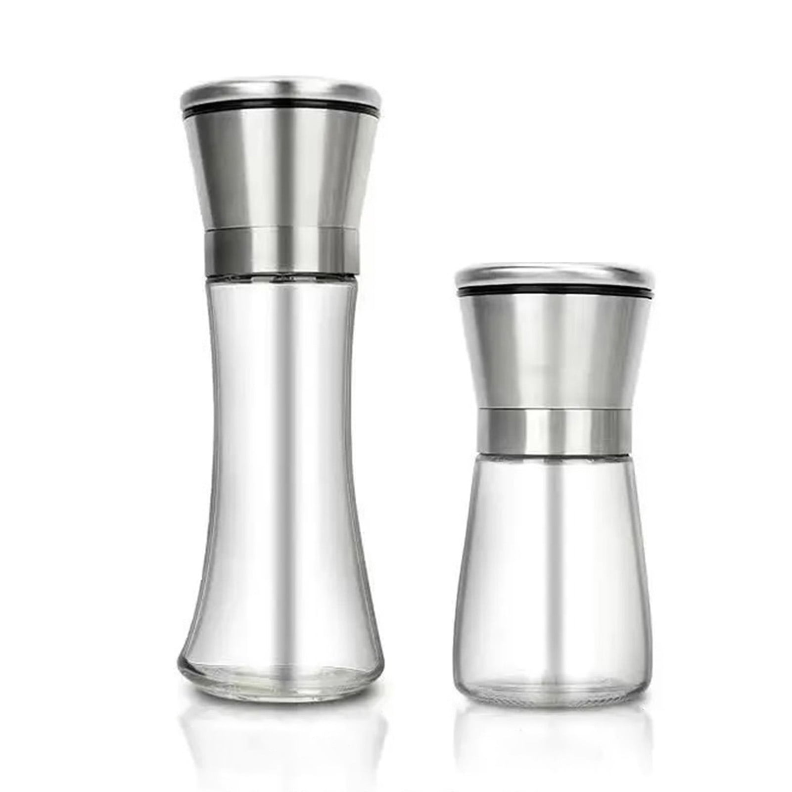 BigTiny 1/2Pcs Pepper Grinder Visible Transparent Glass Ceramic Core ...