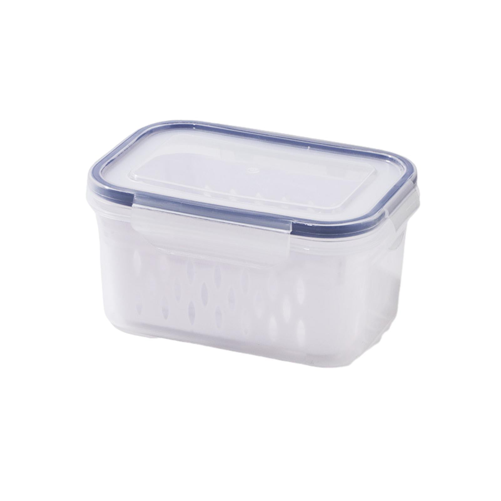 BigTiny 1/3Pcs Transparent Storage Box with Removable Colander Large ...