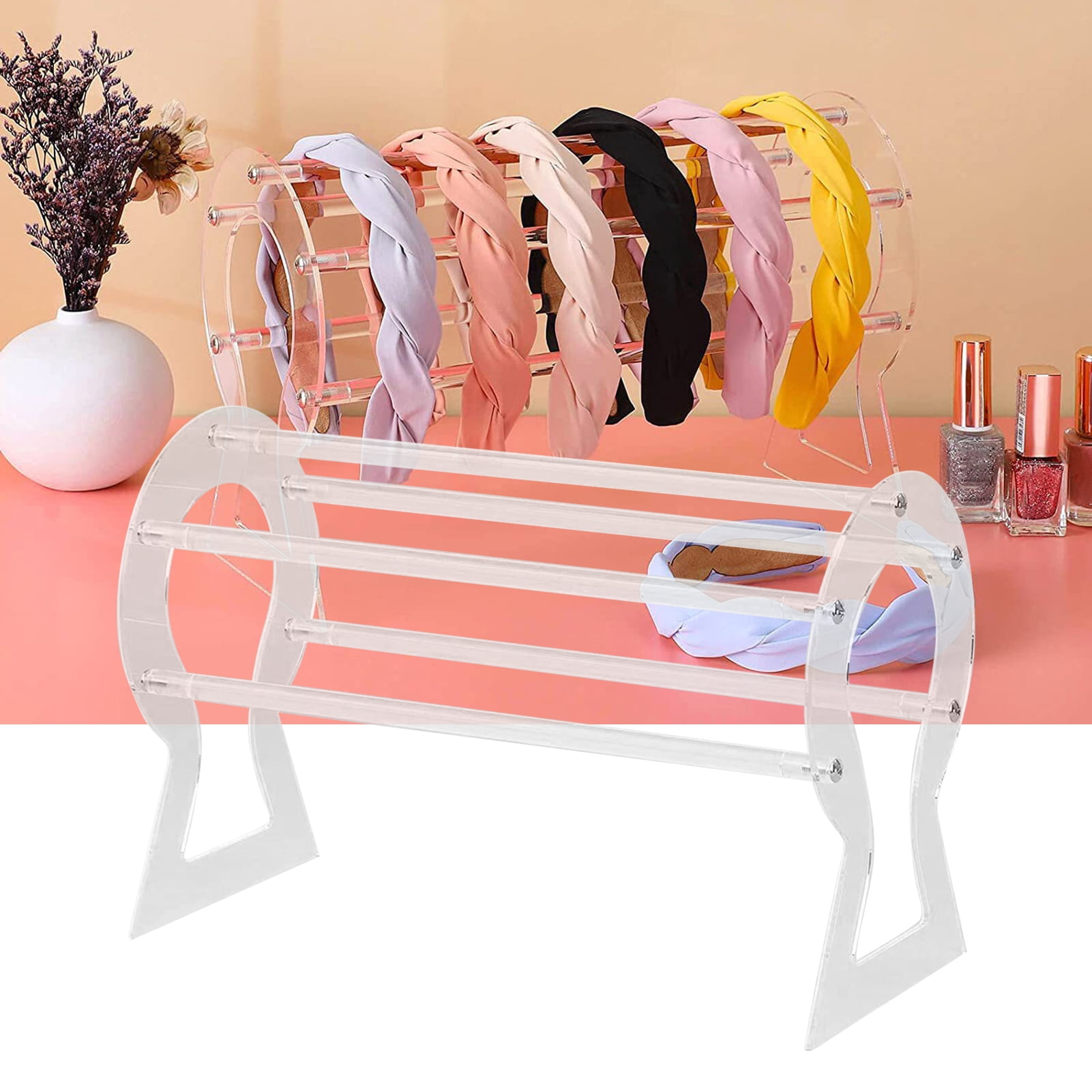 BigTiny 1 Set Transparent Headband Holder Easy to Assemble Acrylic Girl ...