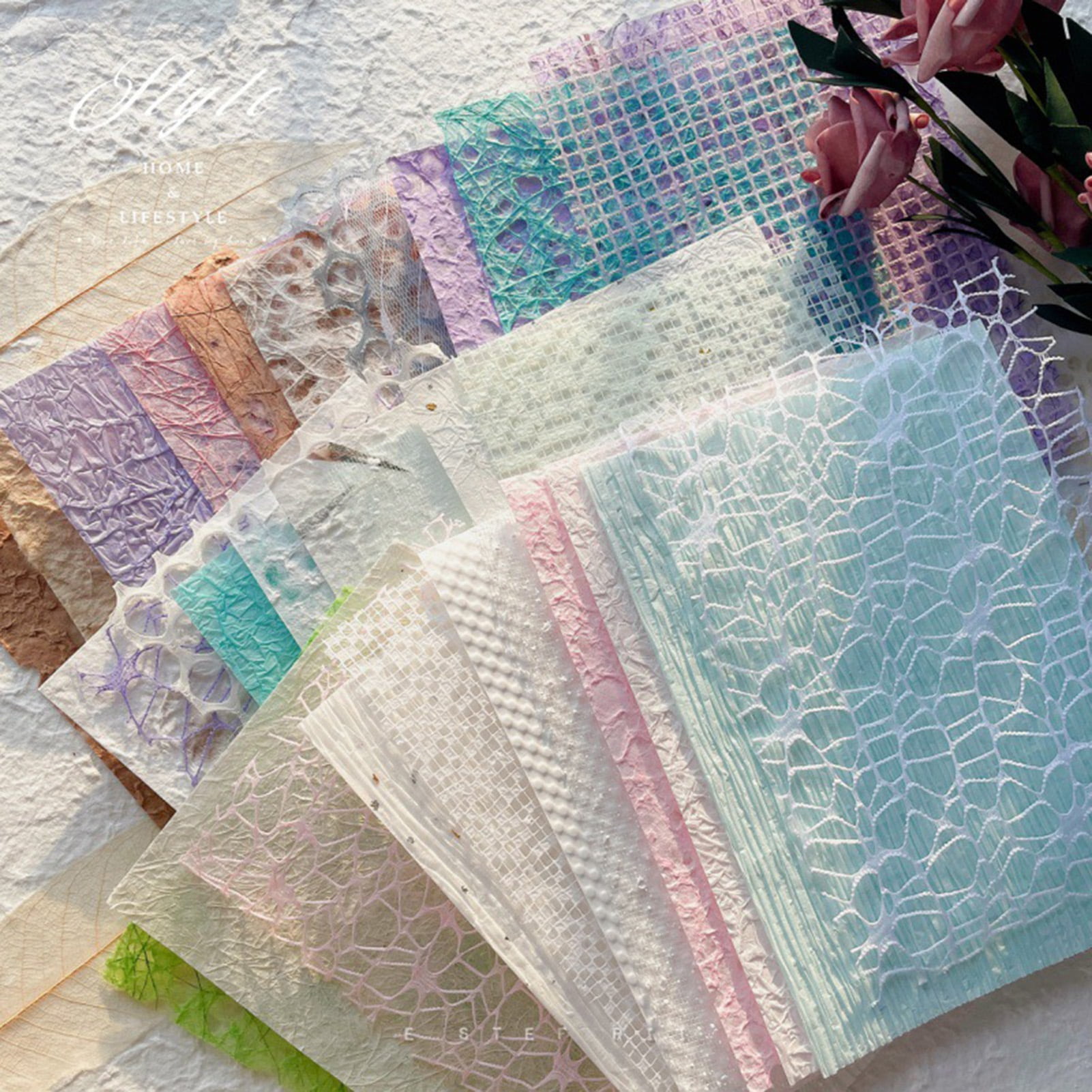 BigTiny 10/70Pcs Hand Account Papers Non-breakable Removable Marbling ...