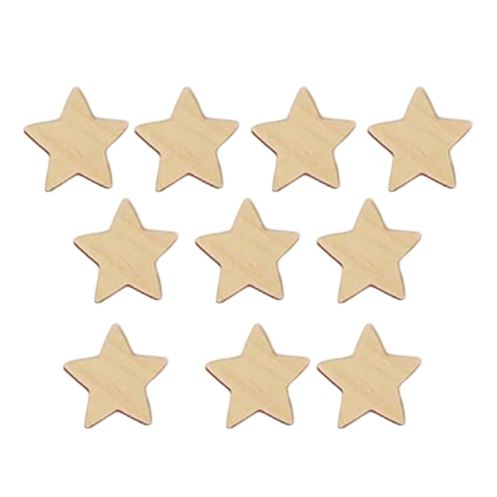 BigTiny 10 Pcs Star Wall Decoration Wooden Boho Star Wall Decor Nursery ...