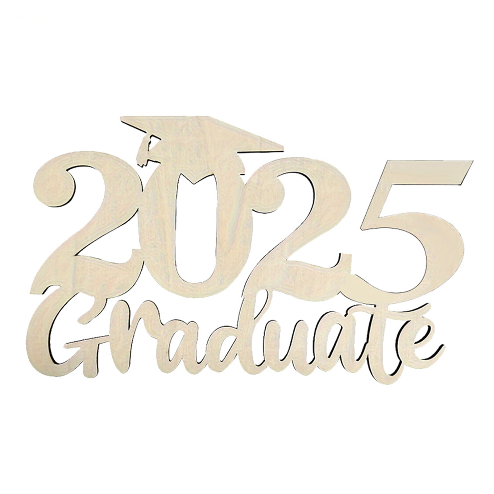 BigTiny 2025 Graduation Wooden Sign for Front Door Class of 2025 ...