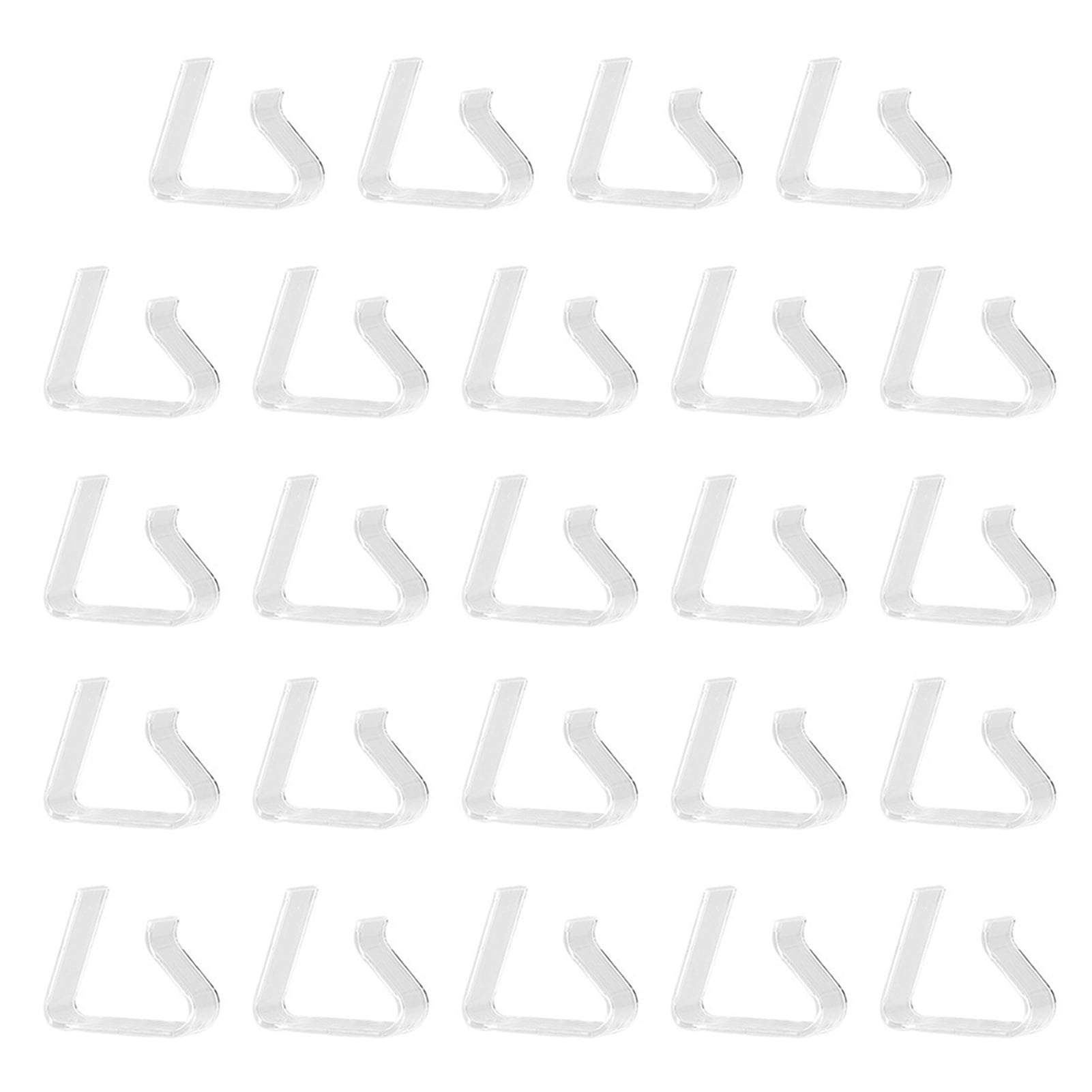 BigTiny 24Pcs Clear Tablecloth Clips Reusable Simple Installation ...