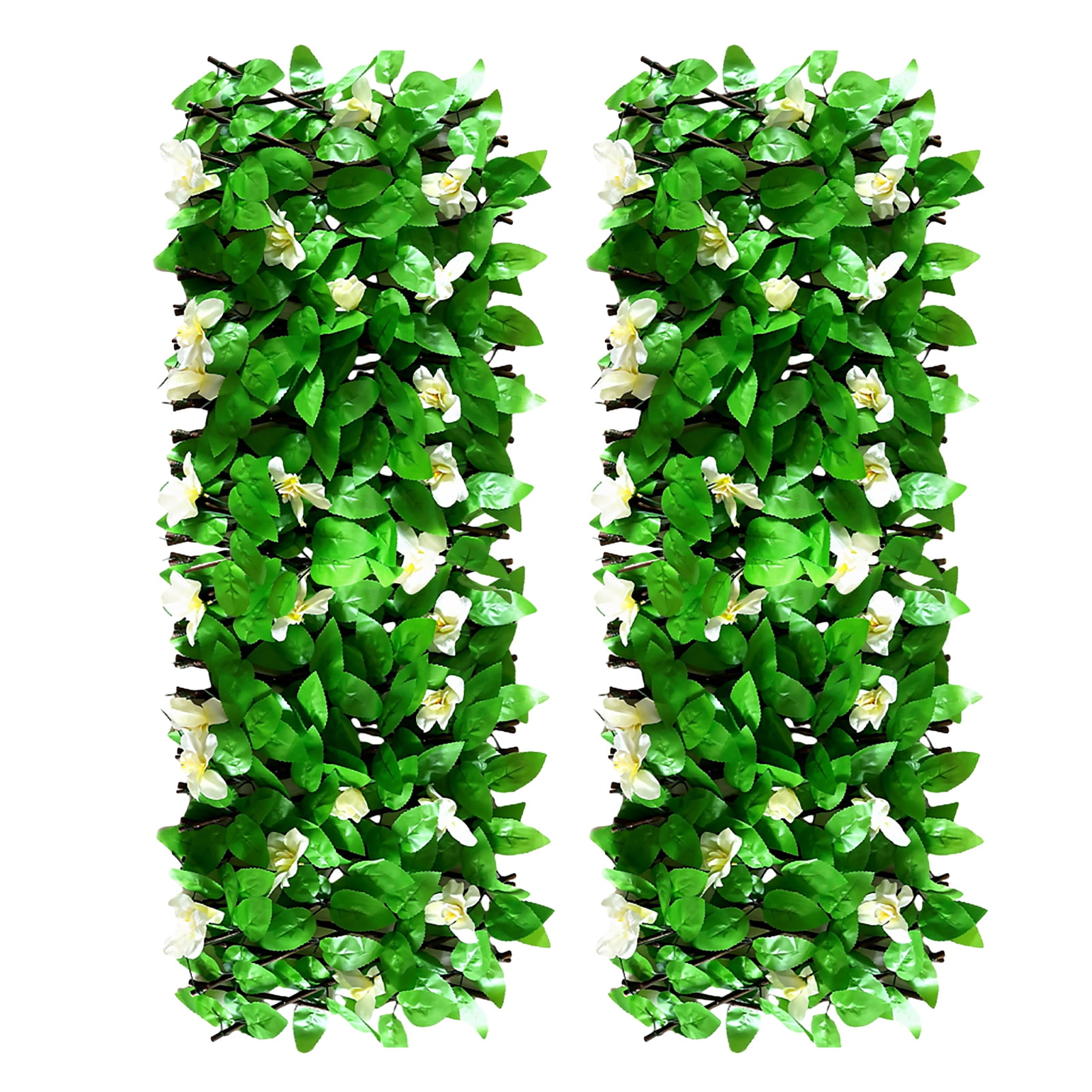 BigTiny 2Pcs Fake Flowers Expanding Garden Flower Trellis Panels UV ...