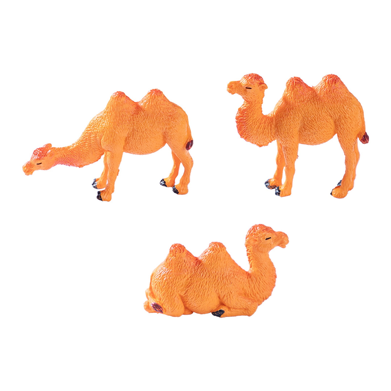 BigTiny 3 Pcs Mini Camel Ornaments Miniature Camel Figurines Desktop ...