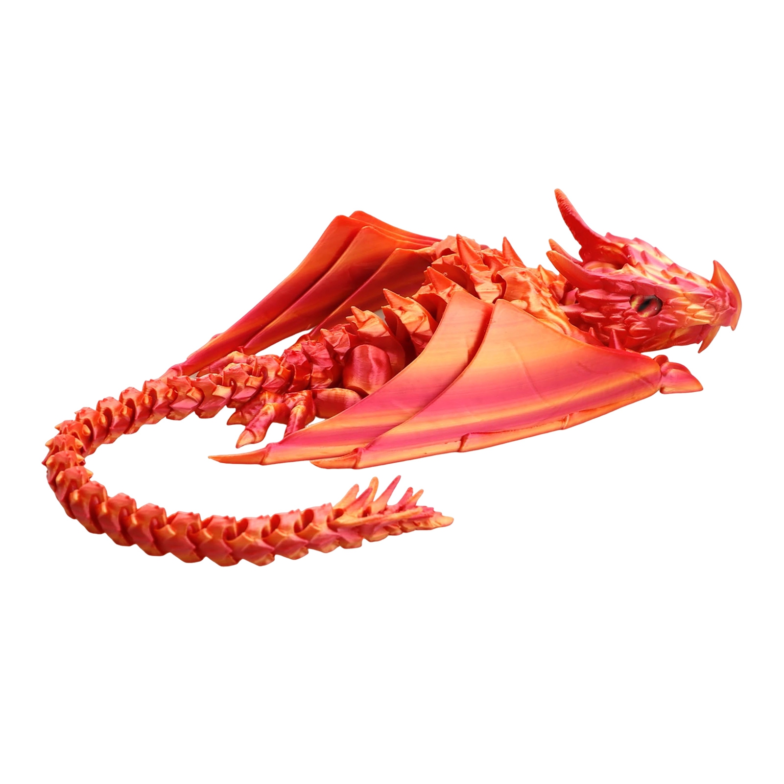 BigTiny 3D Printed Articulated Dragon with Wings Fidget Dragon Toy with ...