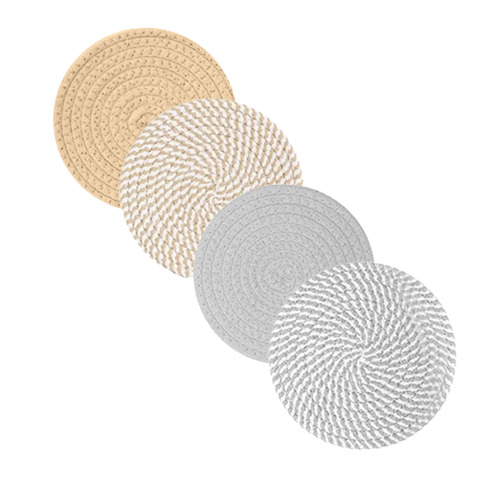 BigTiny 4Pcs Trivets for Hot Dishes Hot Pots And Pans Thick Heat ...