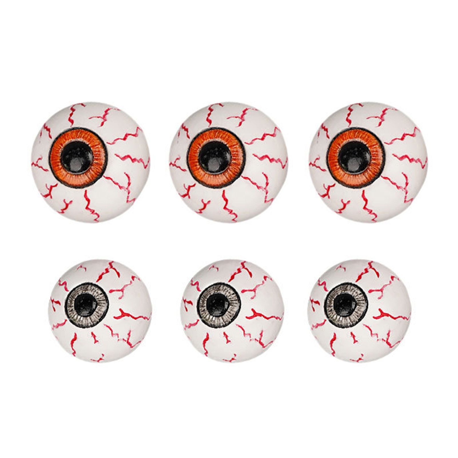 BigTiny 6Pcs Halloween Eyeball Ornaments Resin Realistic Eyeballs ...