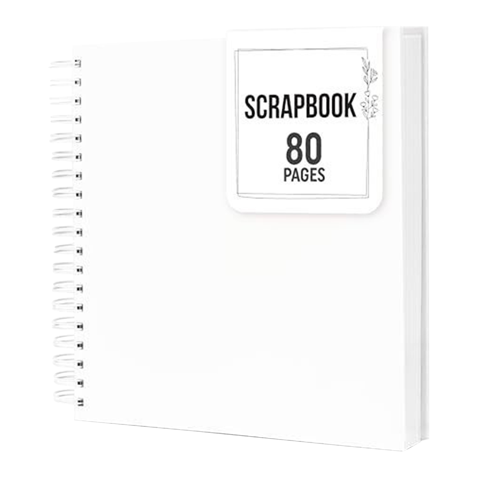 BigTiny 8/10-Inch Scrapbook Photo Album 80 Pages Spiral Bound DIY Hard ...