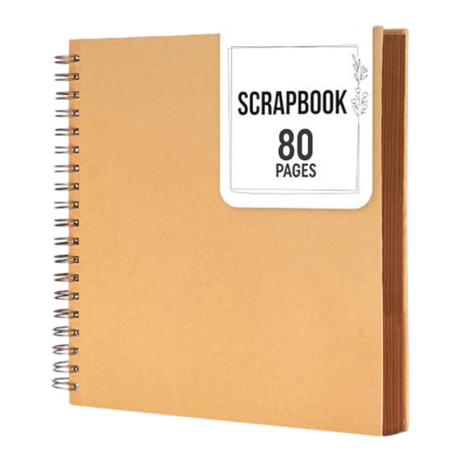 BigTiny 8/10-Inch Scrapbook Photo Album 80 Pages Spiral Bound DIY Hard ...