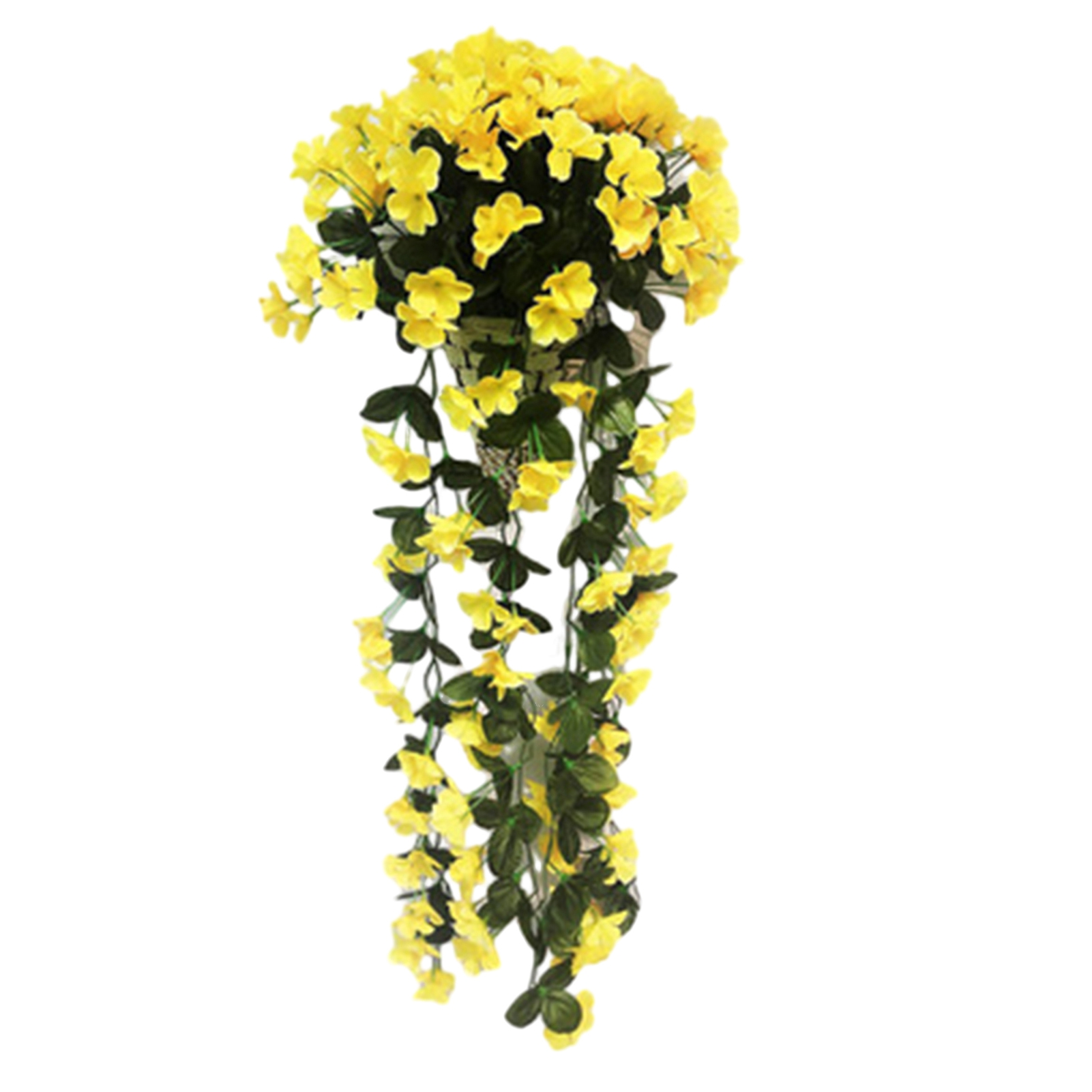 BigTiny Artificial Hanging Violets Faux Violets with Long Vines ...