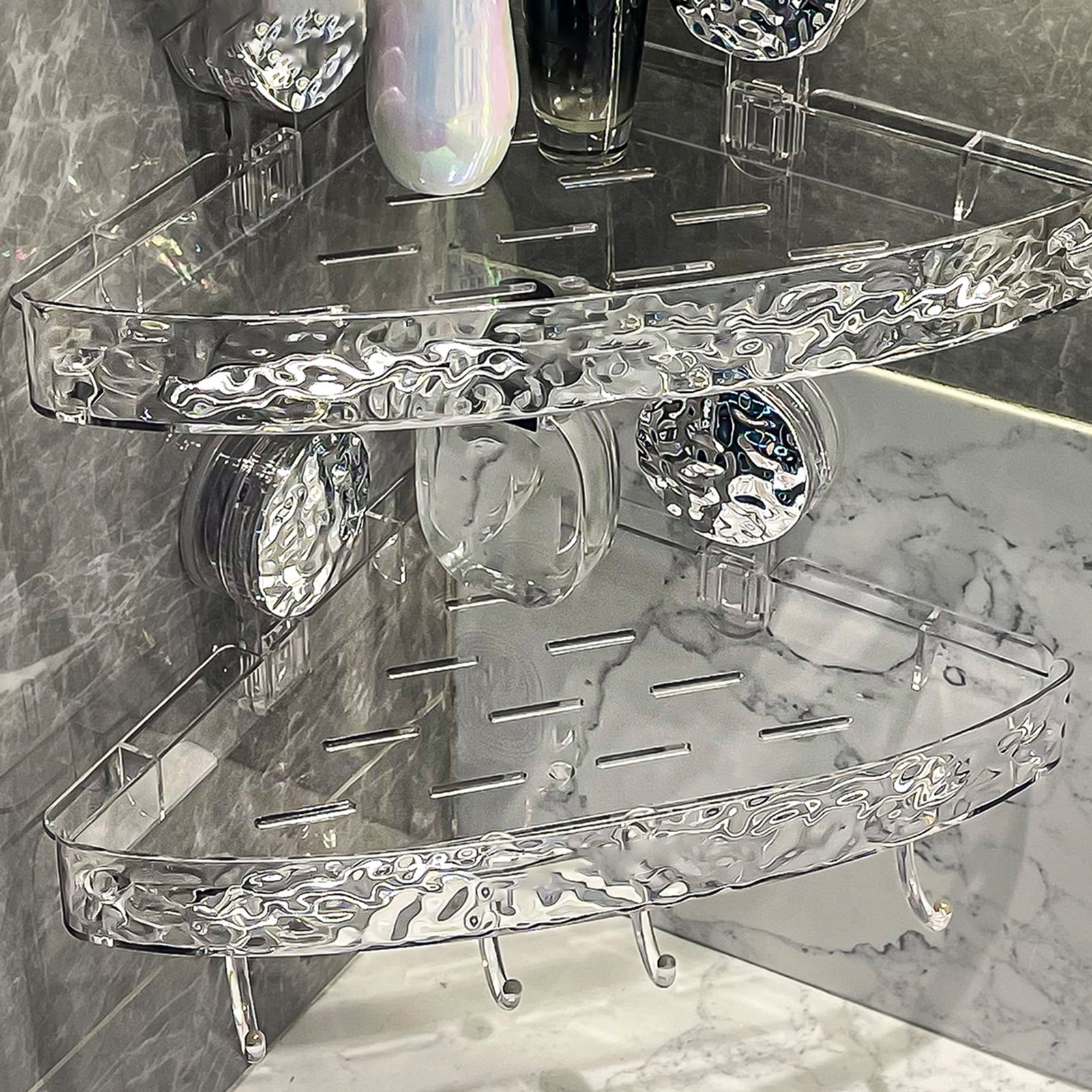 BigTiny Bathroom Triangle Storage Shelf Strong Load-bearing Detachable ...