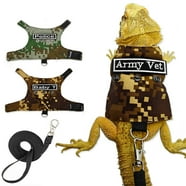 Bearded Dragon Lizard Leash Harness - Adjustable Cool Leather Wing ...