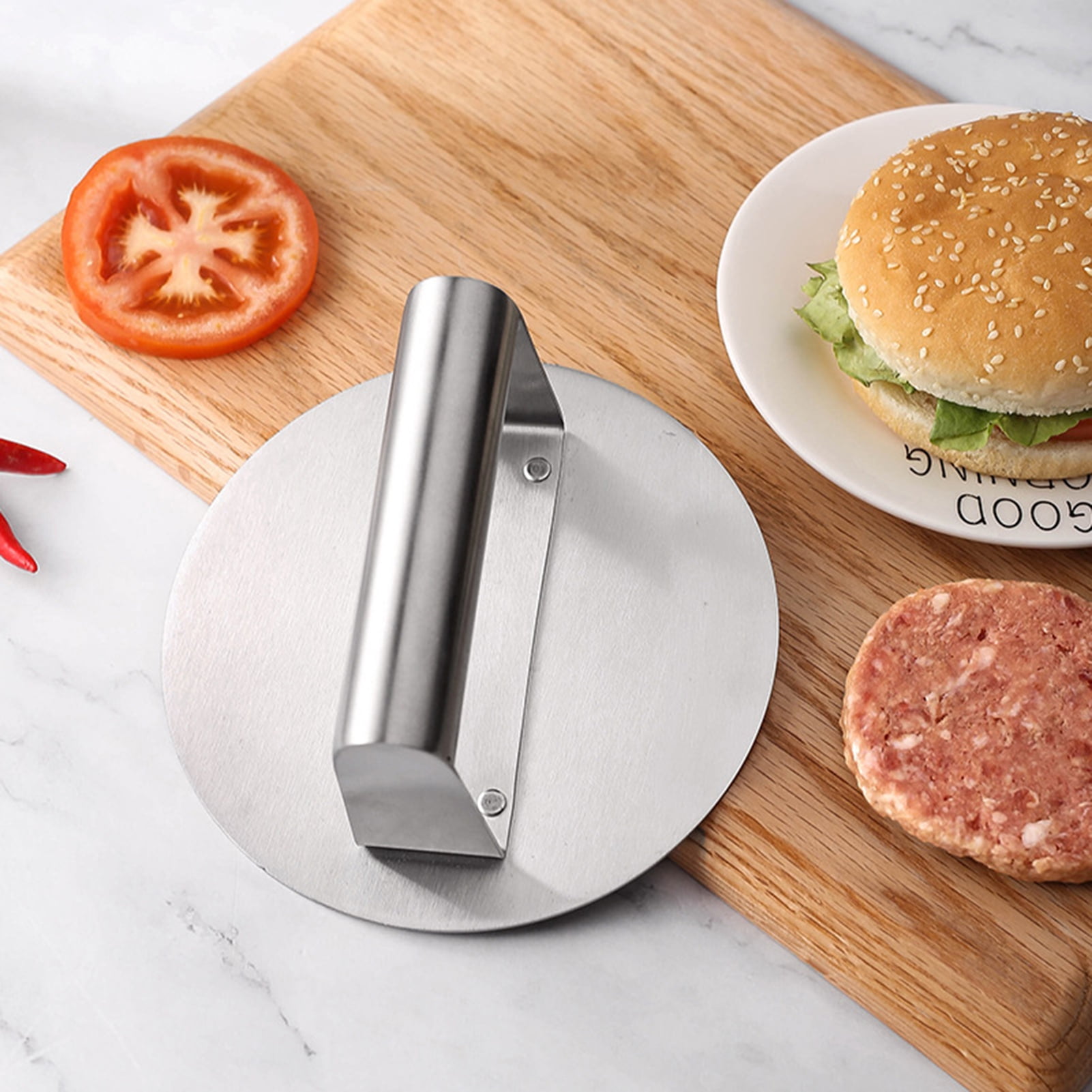 BigTiny Burger Press Non-Stick Stainless Steel Easy Clean Dishwasher ...