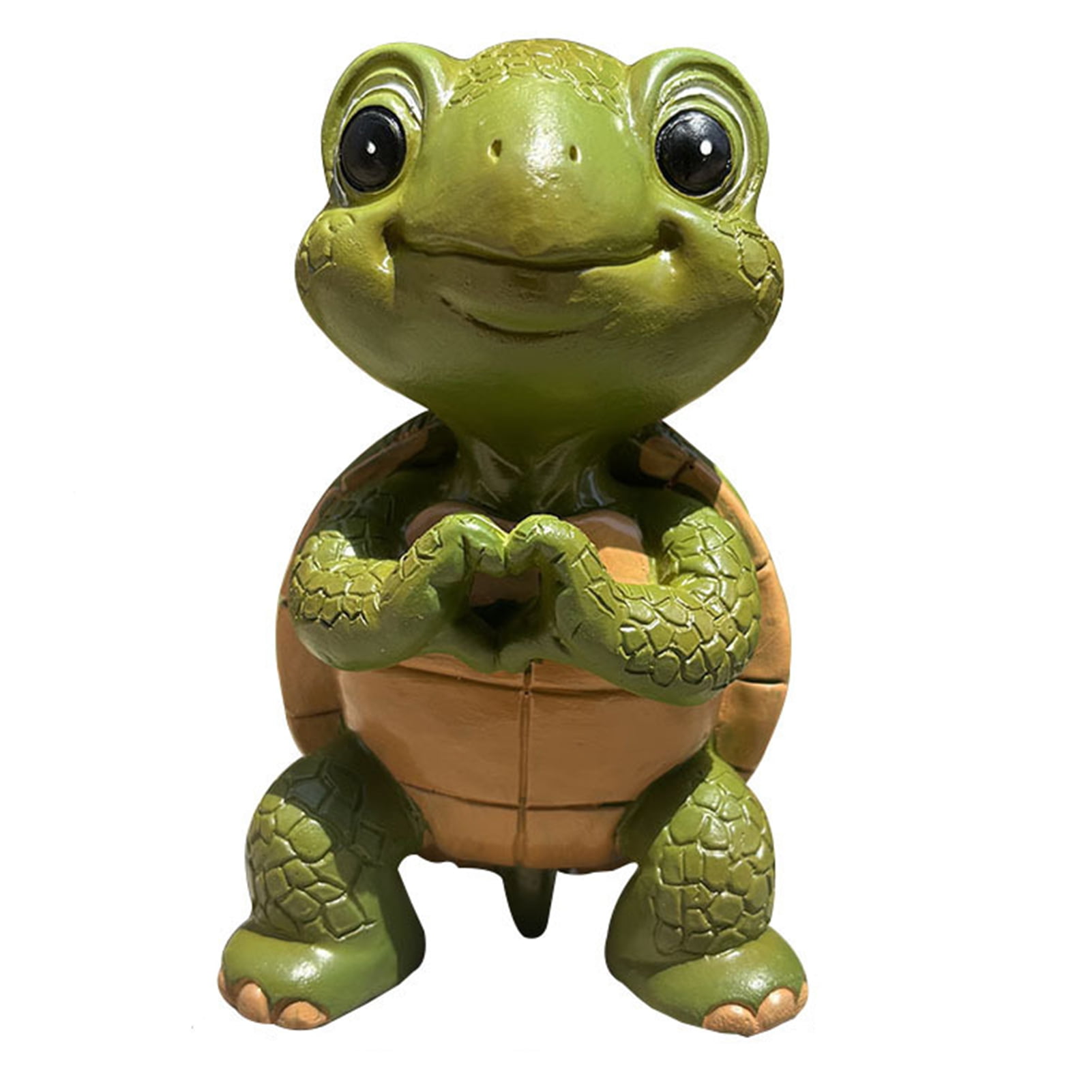 BigTiny Desktop Ornament Heart-to-Heart Turtle Resin Decor 3D Turtle ...