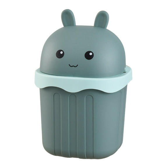 BigTiny Desktop Trash Can with Lid Large Capacity Cartoon Shape ...