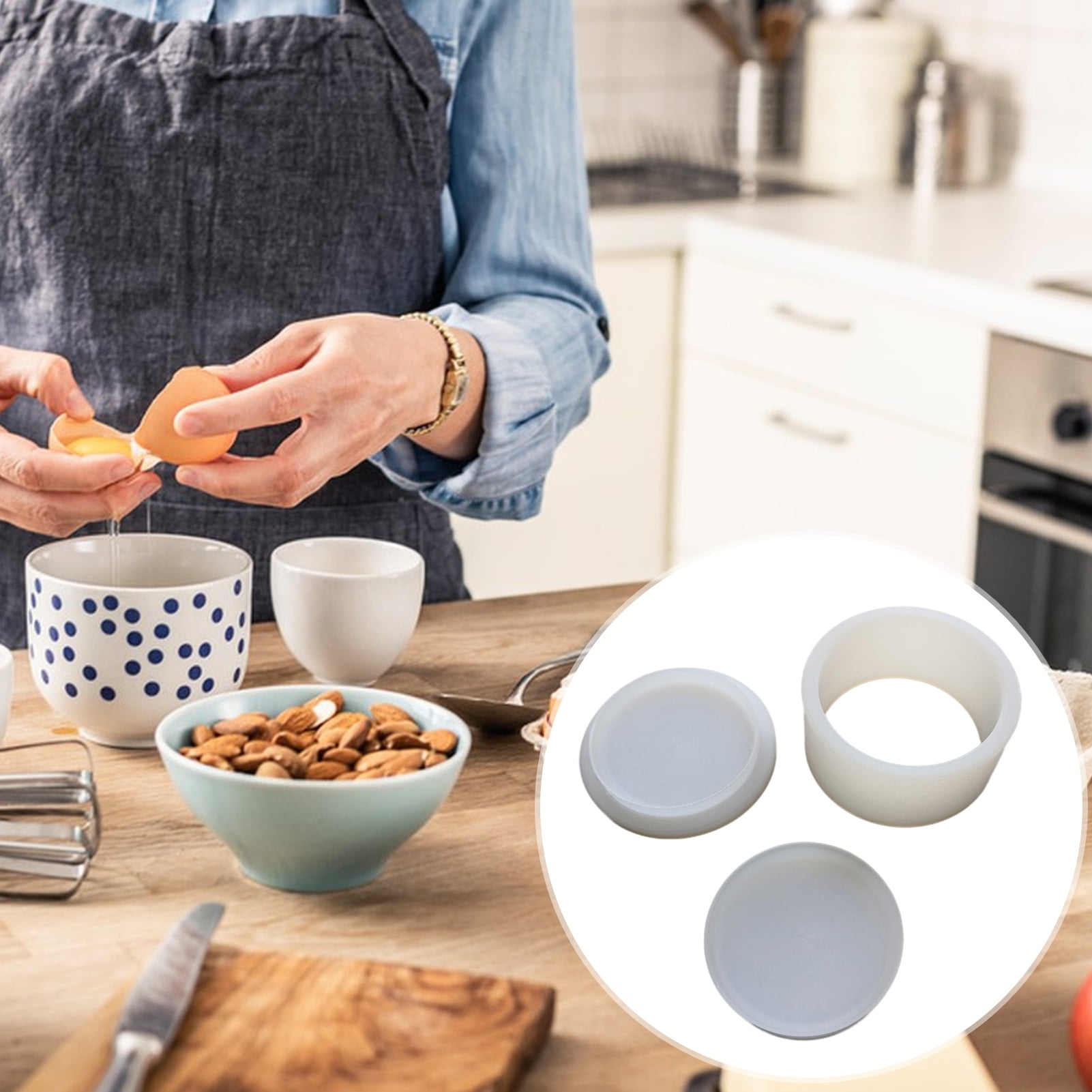 BigTiny Doughnut Shaped Bath Soap Mold 3D Bath Salt Ball Mold Non-Stick ...