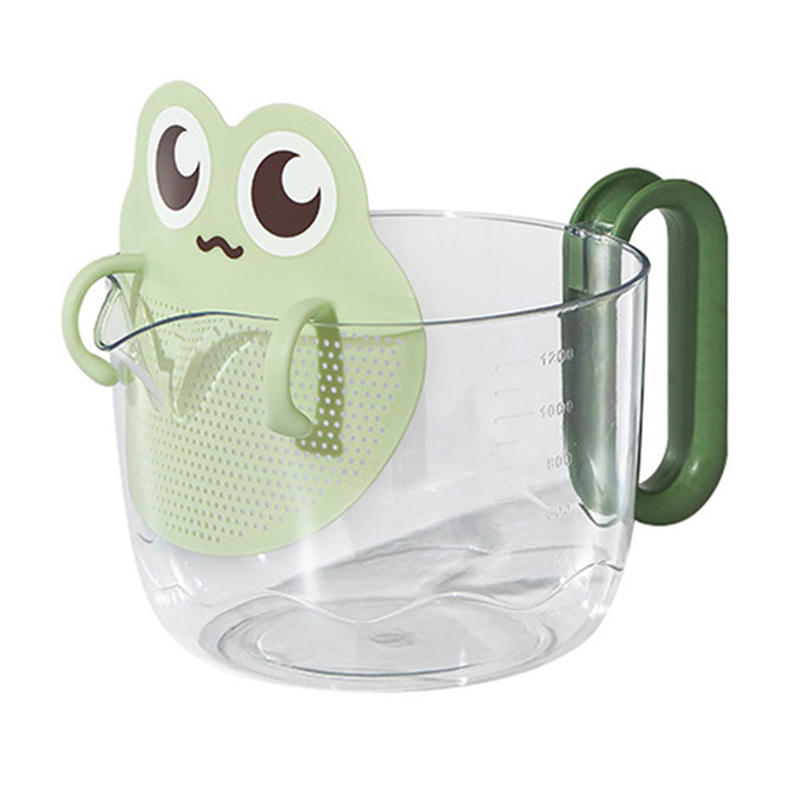 BigTiny Egg Beating Cup with Handle And Filter Plate Plastic Measuring ...