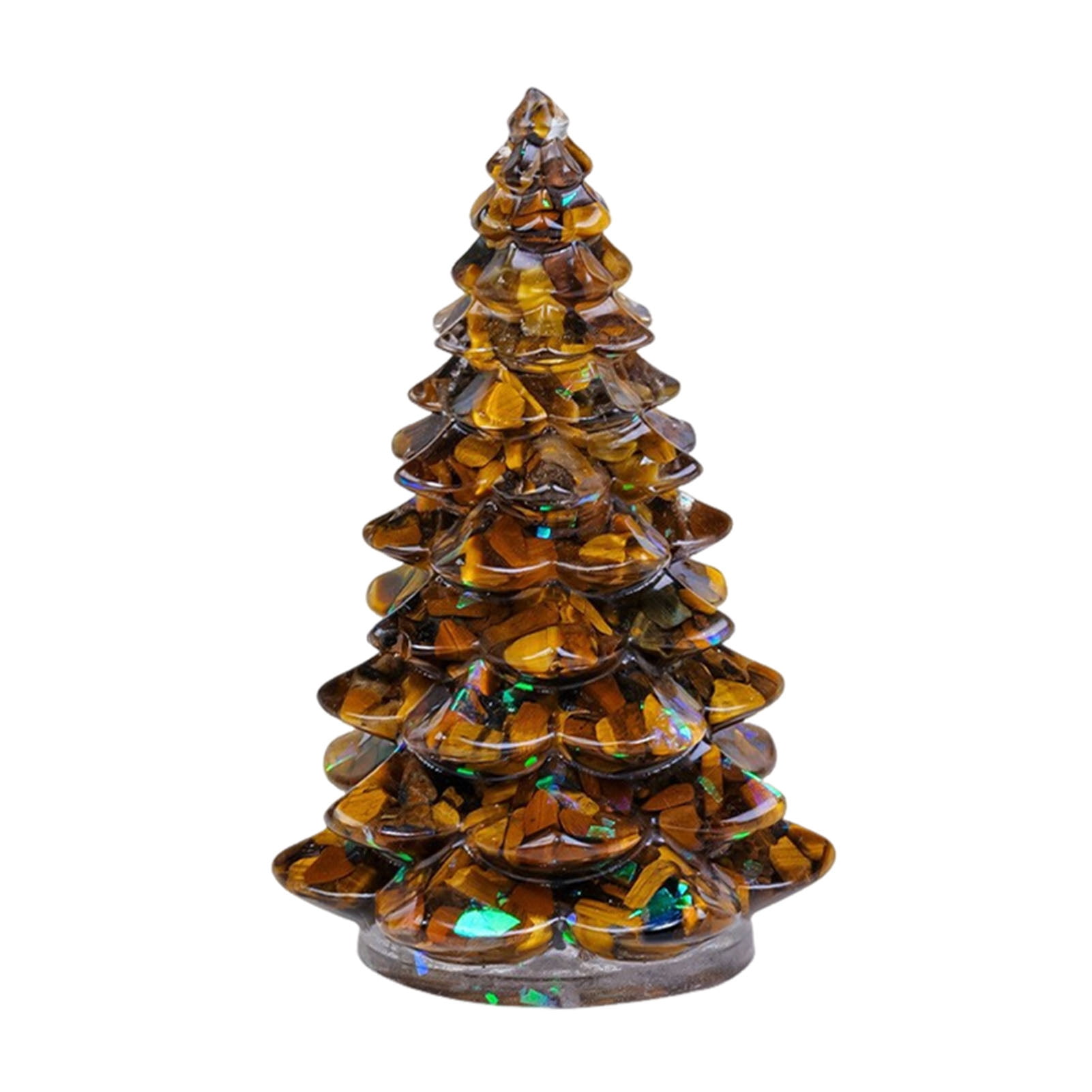 BigTiny Faux Crystal Christmas Tree Figurine Mini Artificial Crystal ...