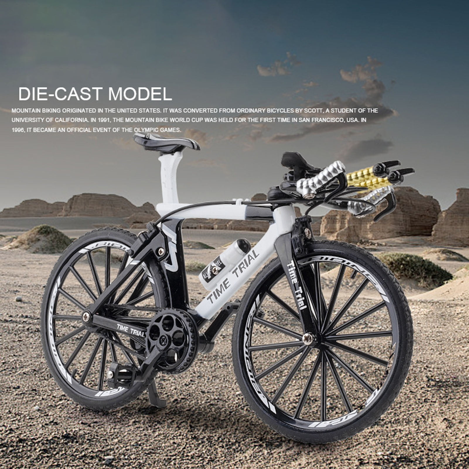 BigTiny Finger Mountain Bike Anti-Collision Small Detail Festival Present Alloy Bicycle Diecast ...