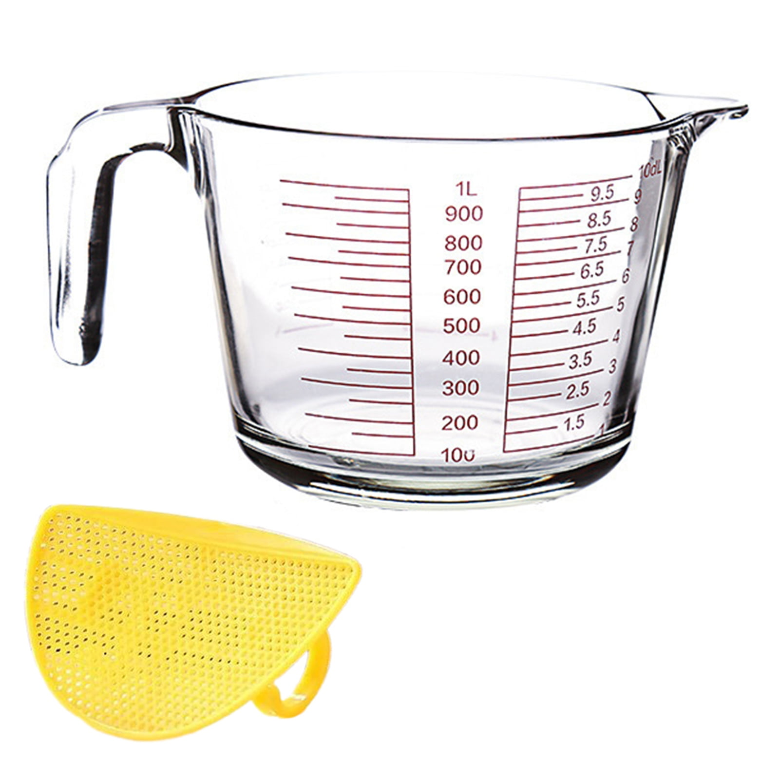 BigTiny Glass Measuring Cup 500/1000ml Heat-Resistant Measuring Jug ...