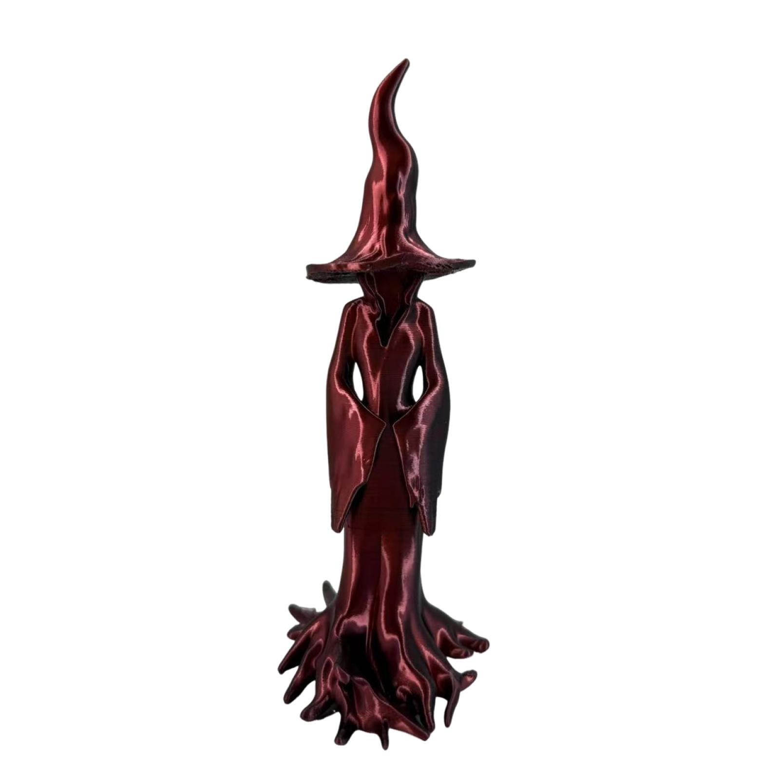 BigTiny Halloween Enchanting Witch Statue 3D Printed Tree Root Black ...