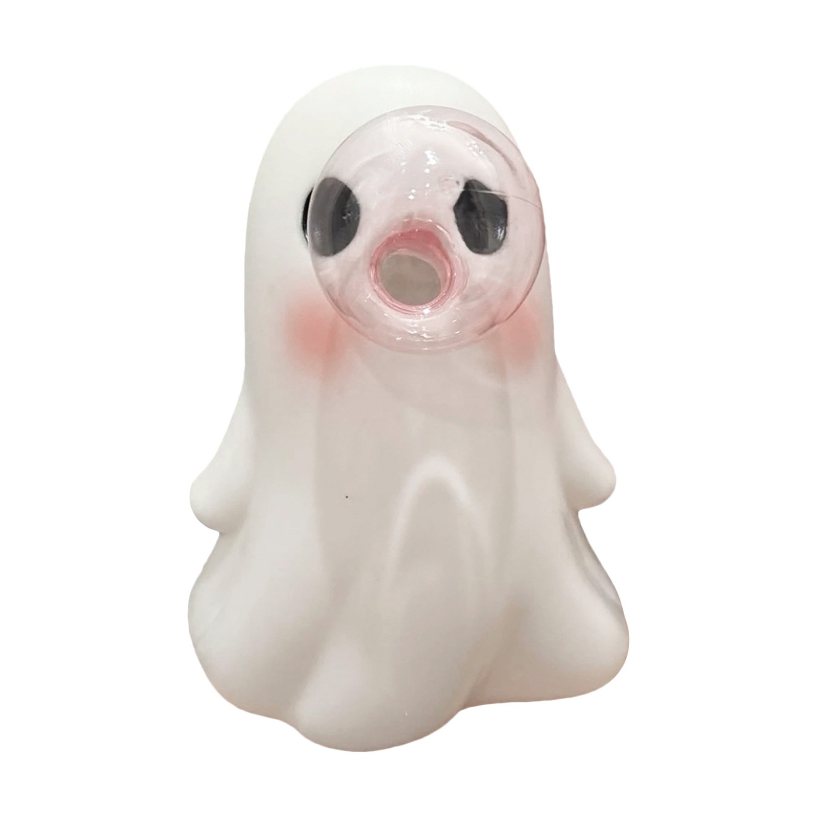 BigTiny Halloween Ghost Figurine Pink Bubble Gum Ghost Statue Resin ...