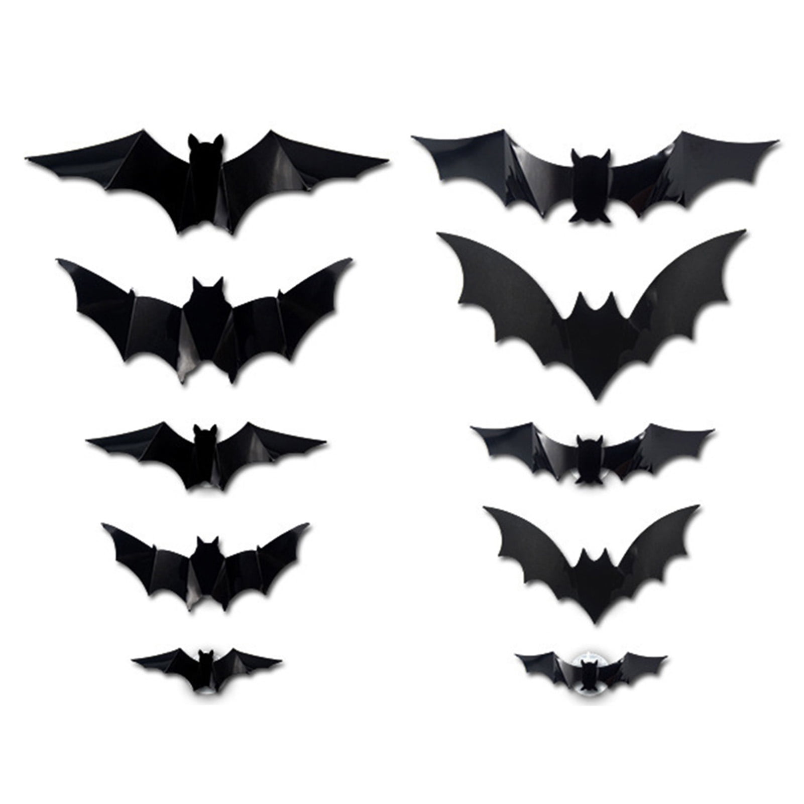 BigTiny Halloween LED Bat Wall Stickers 3D Light Up Glowing Bat ...