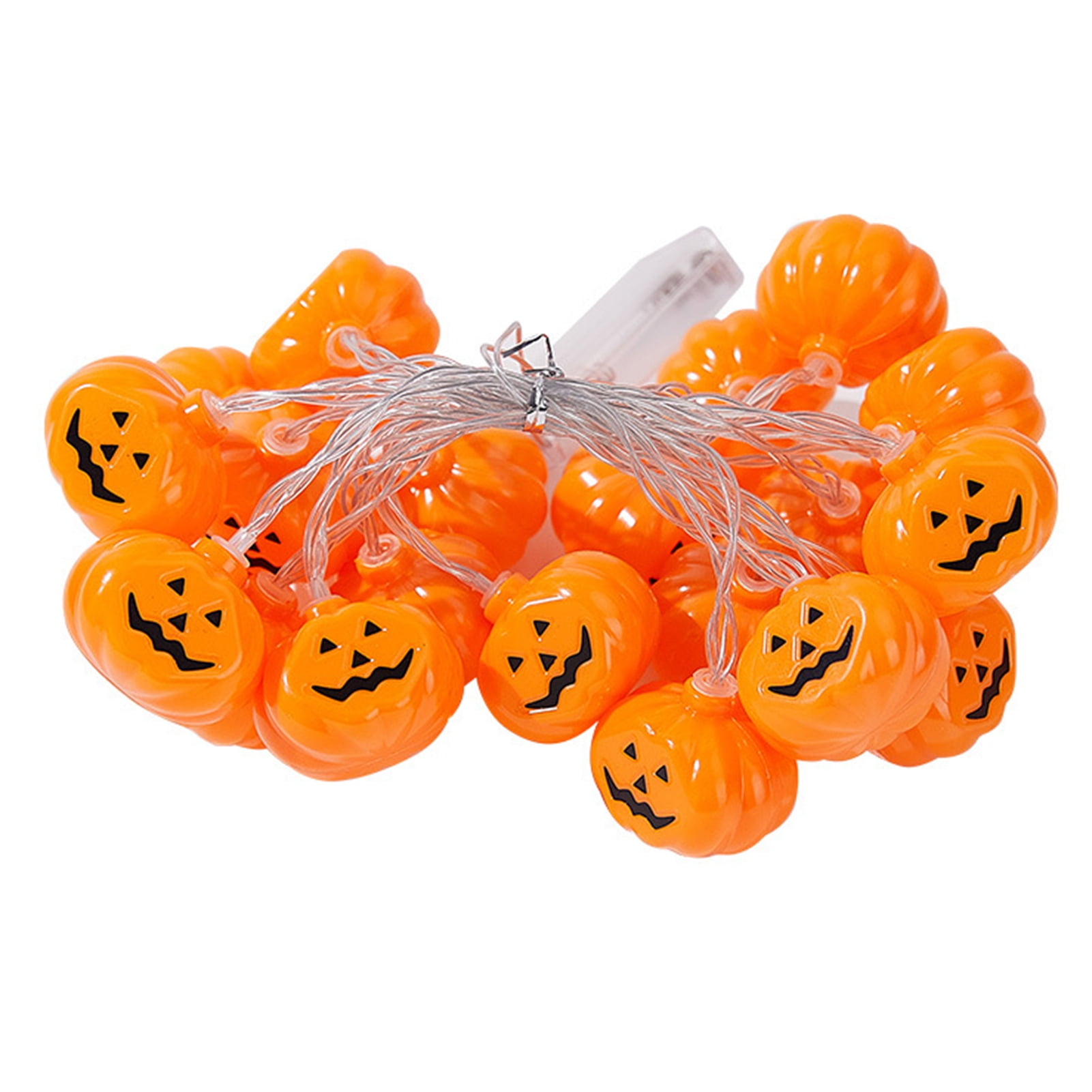 BigTiny Halloween Light String 3D Pumpkin Design Easy to Use Battery ...