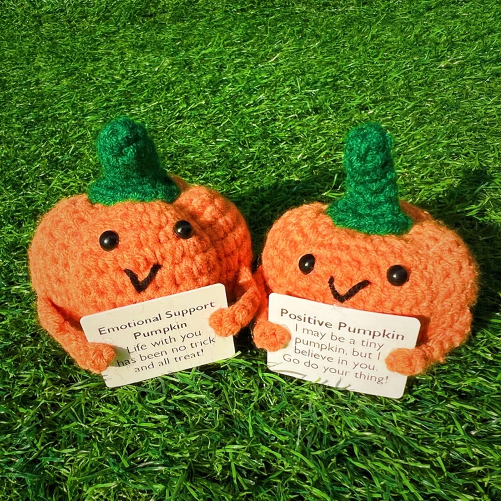BigTiny Halloween Positive Crochet Pumpkin Handmade Knitted Pumpkin ...