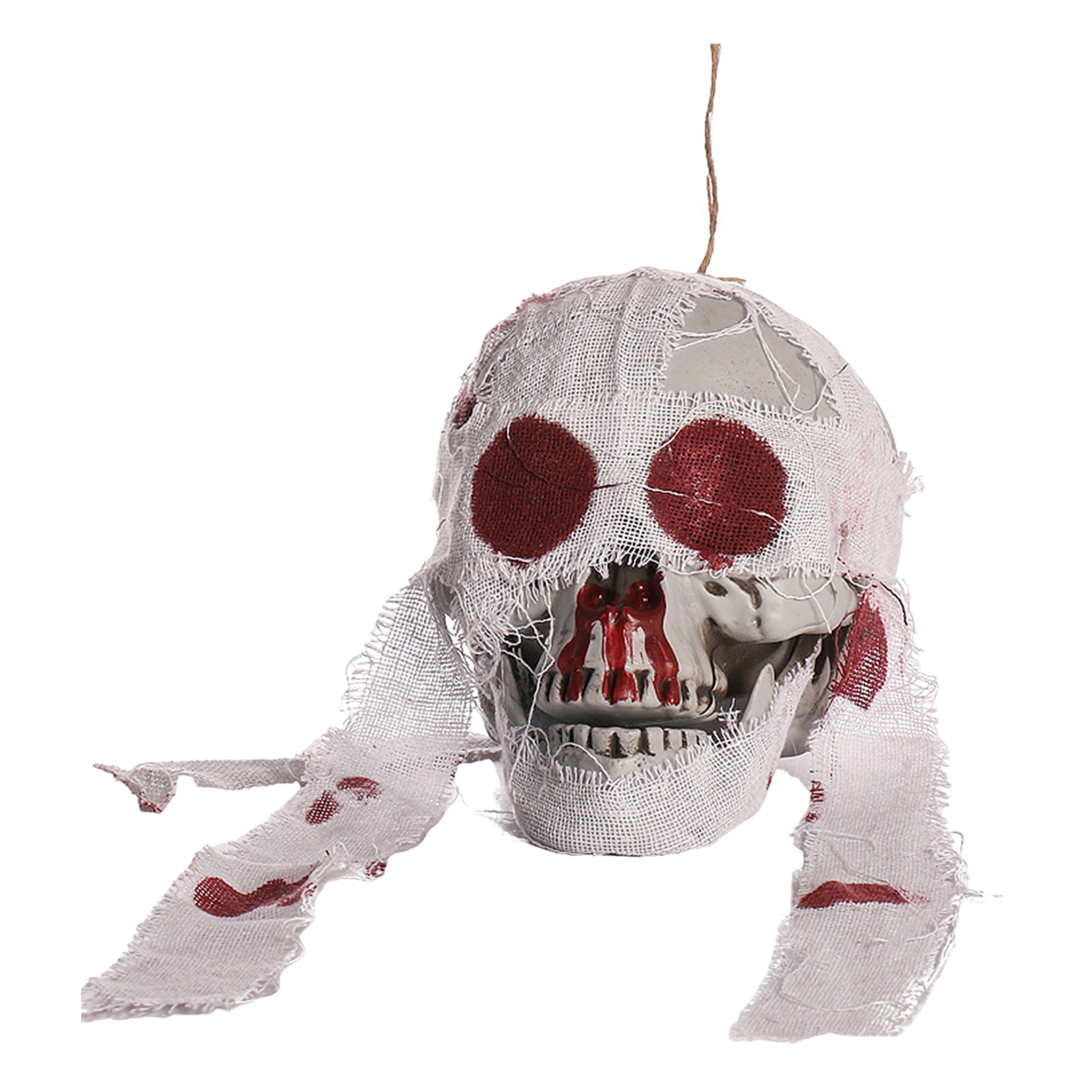 BigTiny Halloween Skull Head Decor Plastic Realistic Human Skull ...