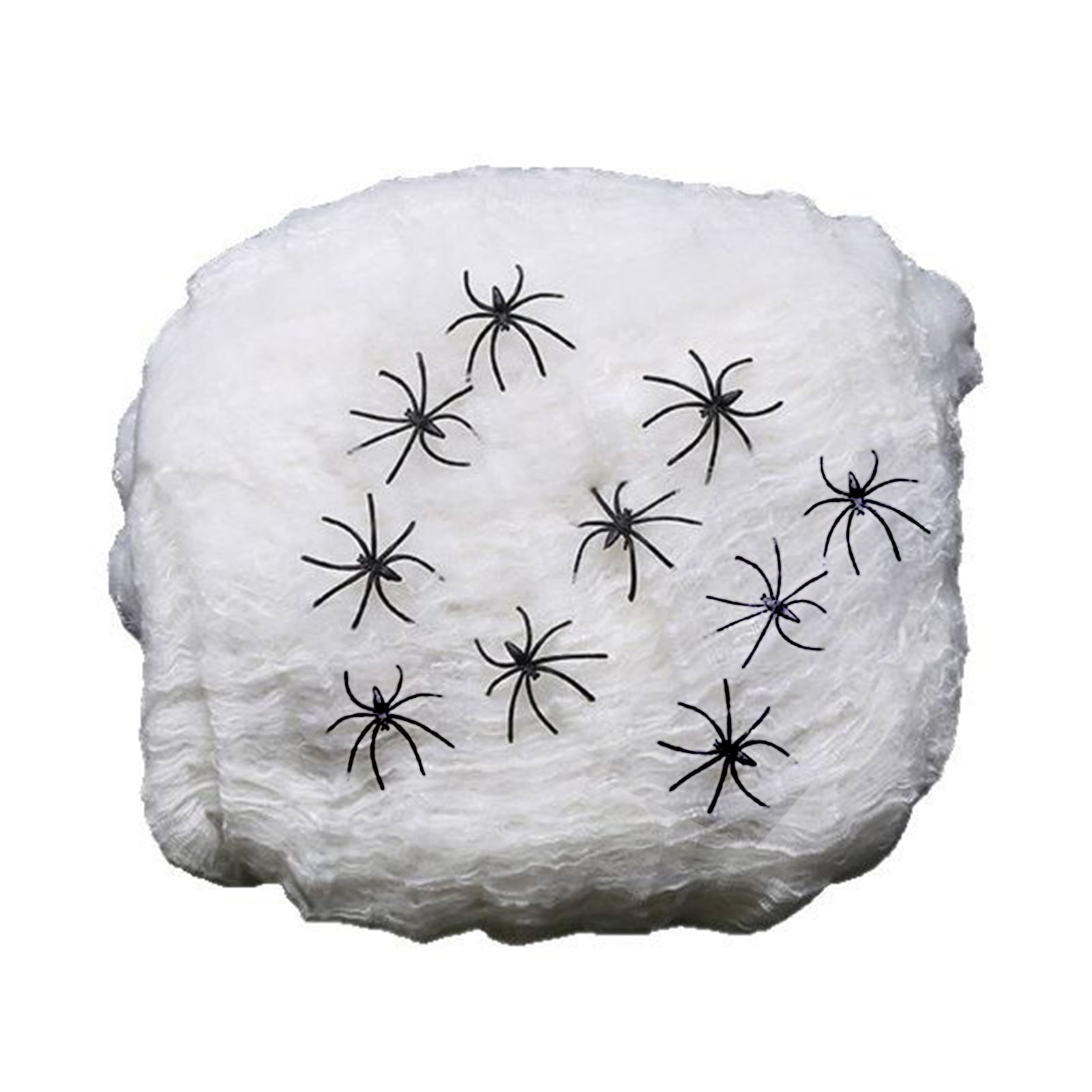 BigTiny Halloween Spider Web Decoration Stretchy Spider Web with Small ...