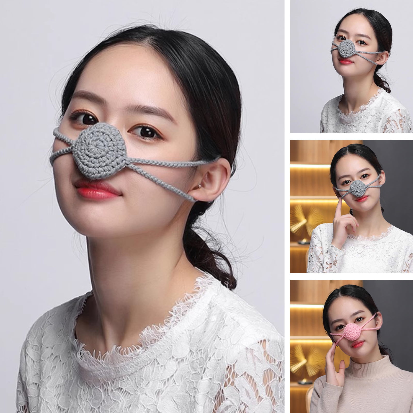 BigTiny Handmade Winter Nose Warmer Extra Soft High Elastic Adjustable ...