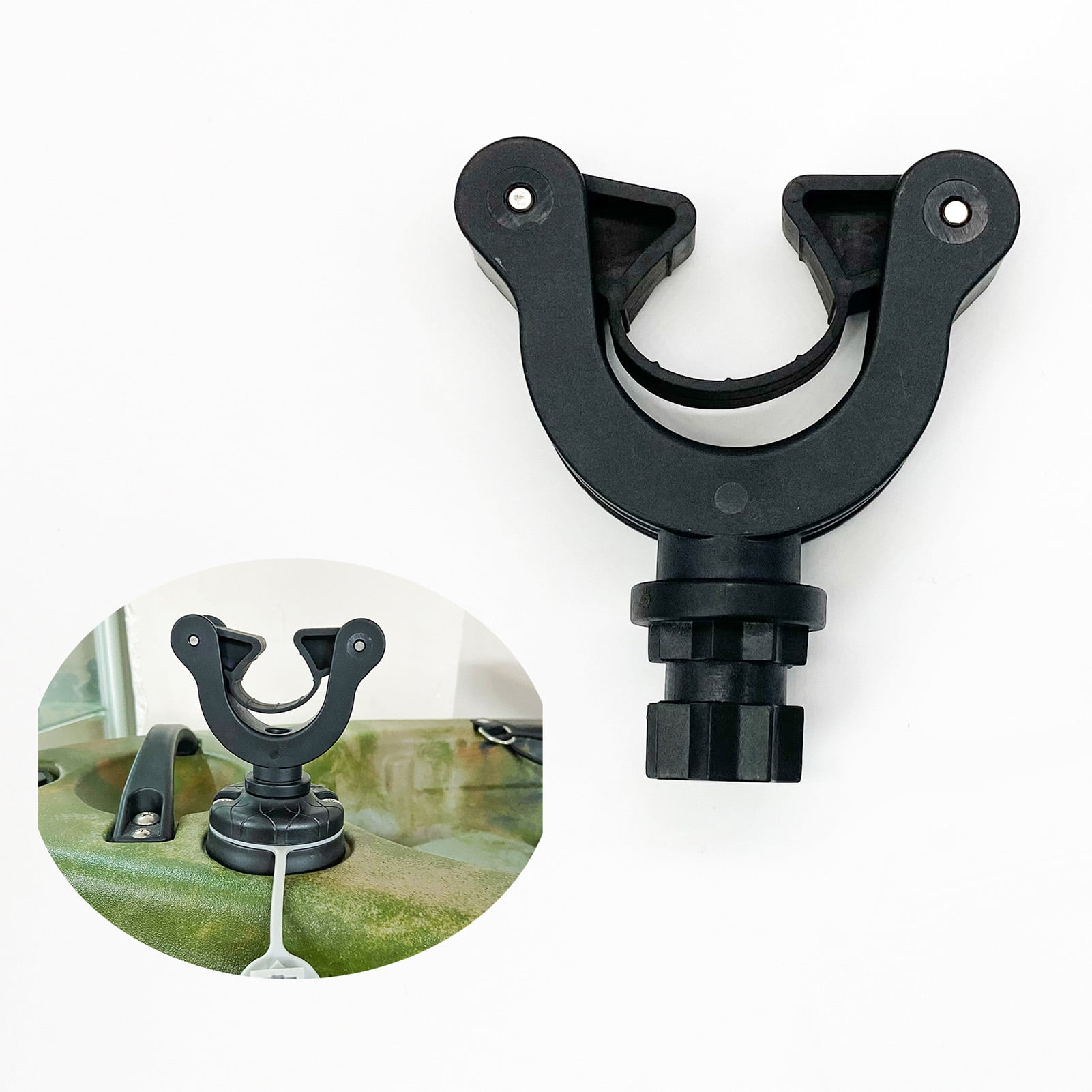 BigTiny Kayak Paddle Holder Universal Heavy Duty Easy to Install Black ...