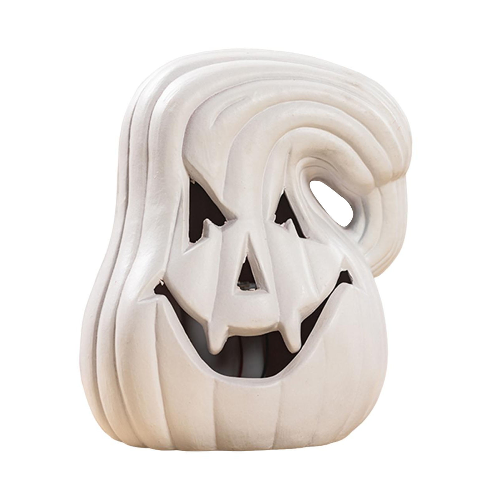 BigTiny Large LED Lighted Pumpkin Statue Halloween Curved Pumpkin Lamp ...