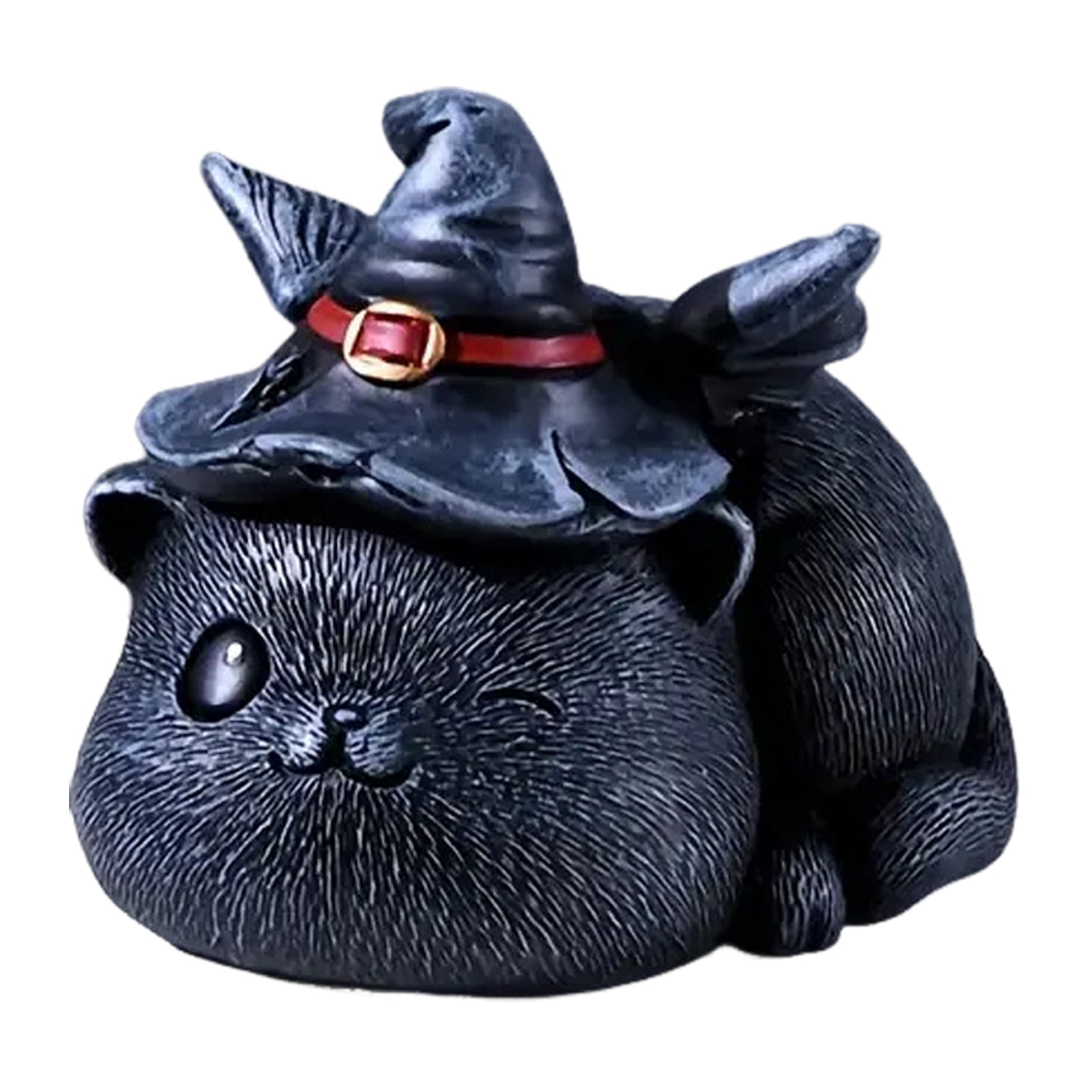 BigTiny Magician Cat Statue Hand-painted Cat Figurine Collectible ...