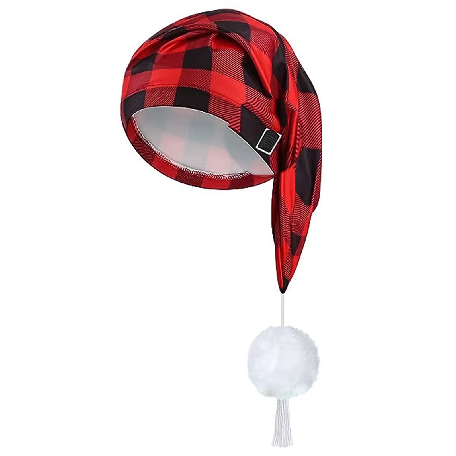 BigTiny Men's Night Sleeping Cap Adjustable Stocking Cap Buffalo Plaid ...