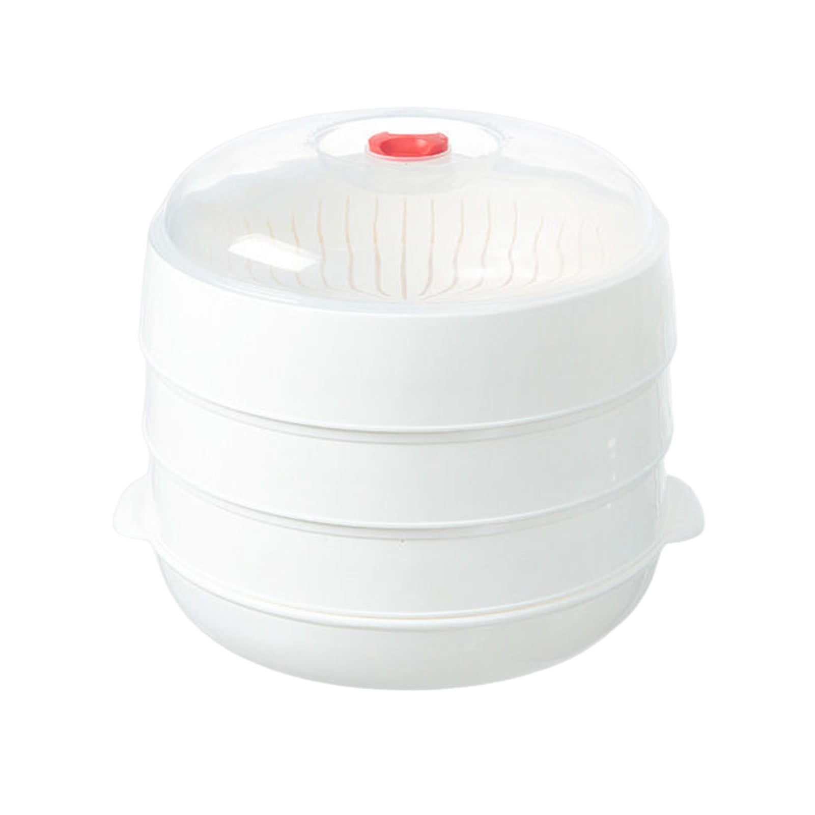 BigTiny Microwave Vegetable Steamer Food Grade Transparent Plastic ...