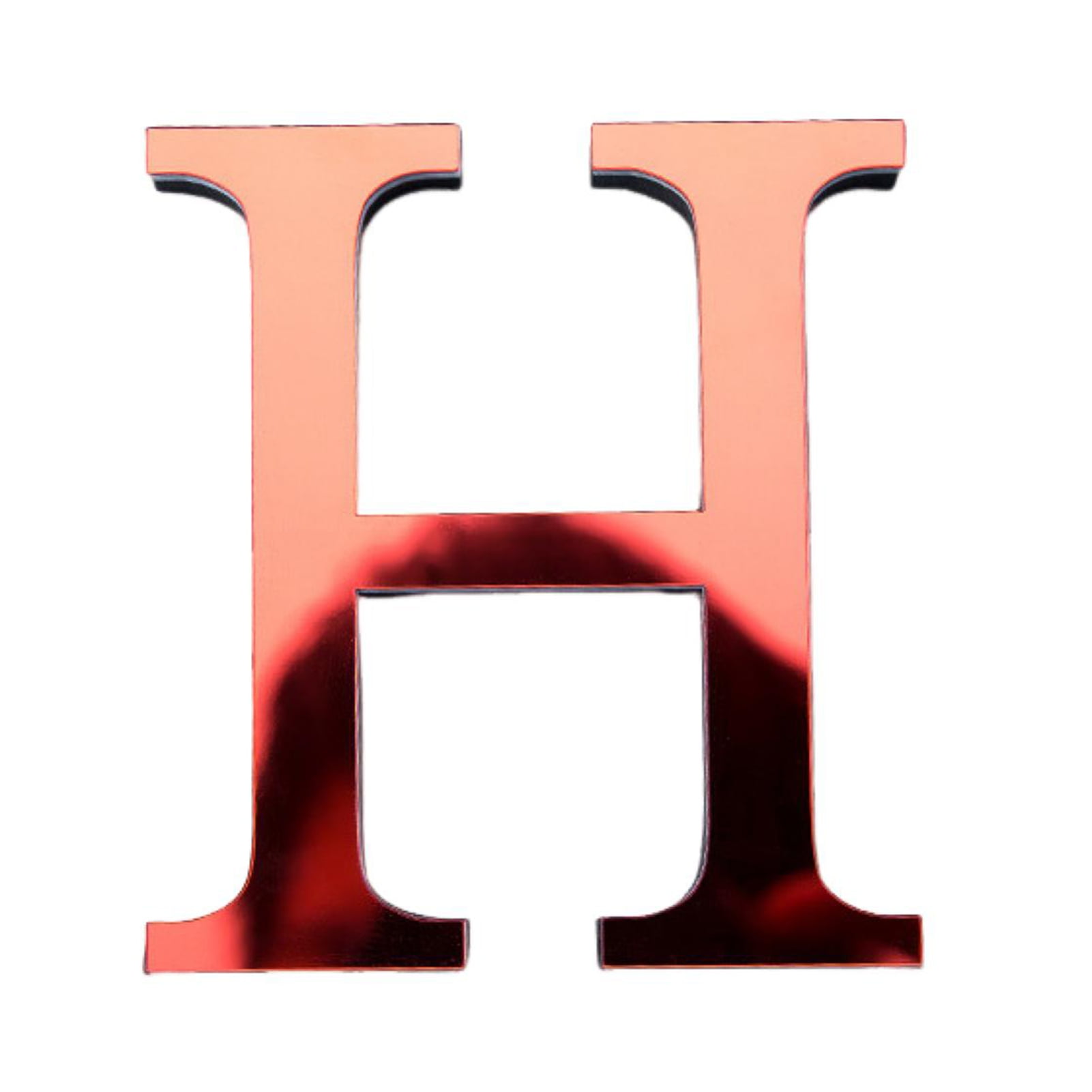 BigTiny Mirror Letter Wall Sticker Acrylic English Letter Sticker Peel ...